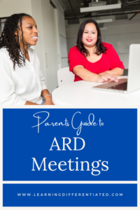 Parents Guide To ARD Meetings - Learning Differentiated