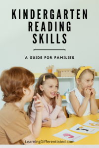 Kindergarten Reading Skills - Learning Differentiated